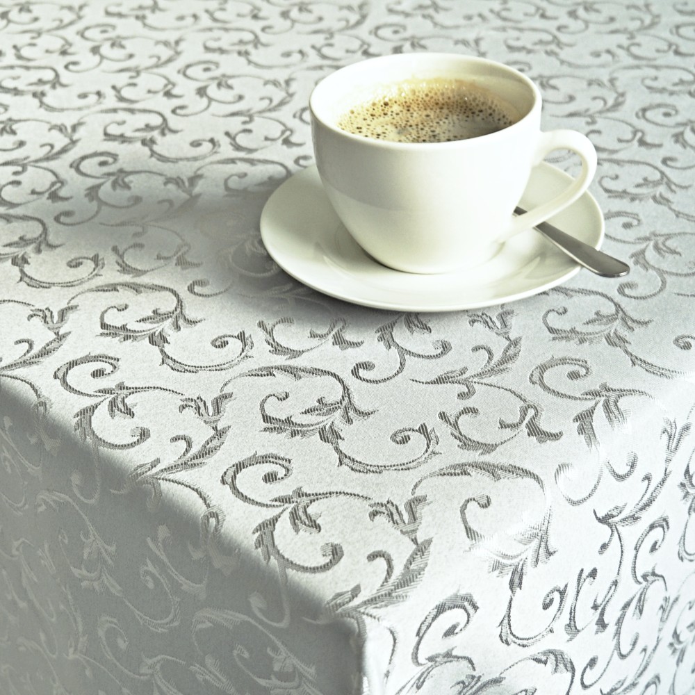 Ubrus Alan - sv. šedý - Vyber rozměr: 80x80 | UbrusyLevne.cz